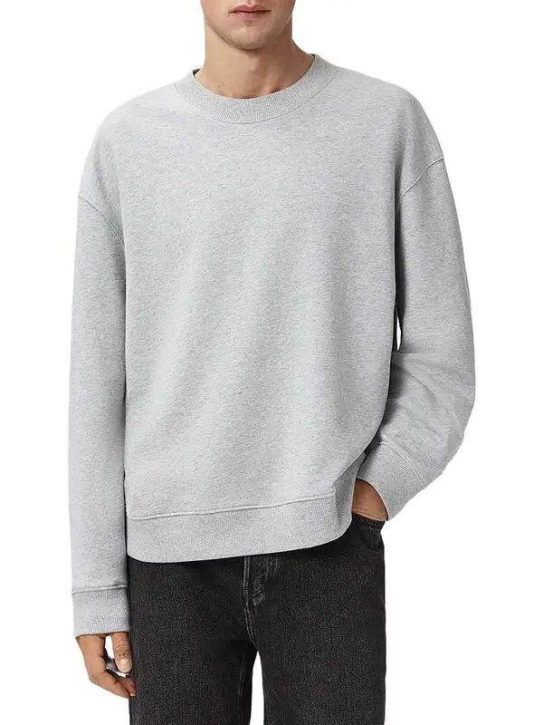 ALLSAINTS Milo Cotton Crew - Light Grey