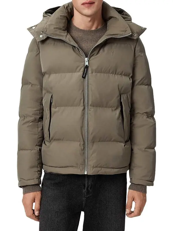 ALLSAINTS Marlo Puffer Jacket - Gull Brown