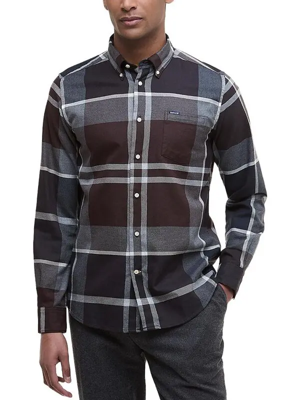 Barbour Dunoon Tartan Button Down Shirt - Midnight
