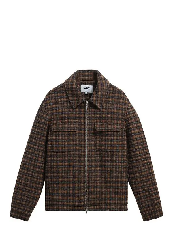 WAX LONDON Osier Jacket - Navy/brown