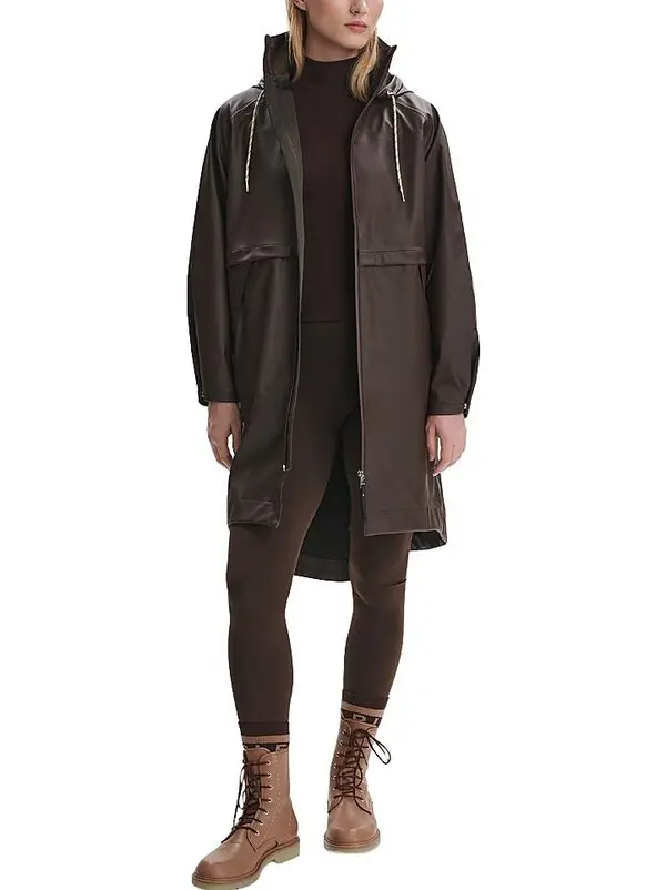 Varley Kirsten Rain Coat - Dark Truffle