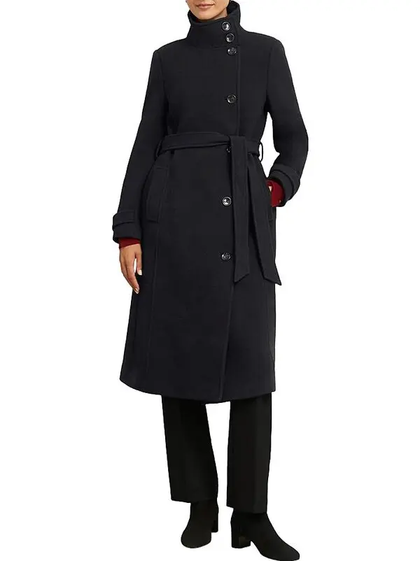HOBBS LONDON Delilah Italian Wool-cashmere Coat - Black