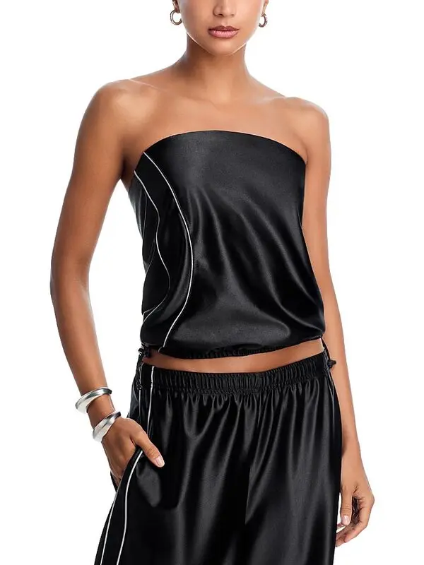 Alexander Wang T Strapless Bubble Top - Black