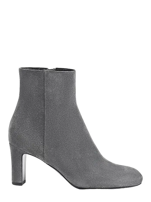 Agl Ginny Leather Booties - Carbon