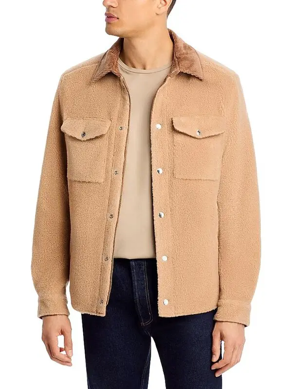 Moncler Fleece Shirt Jacket - Beige