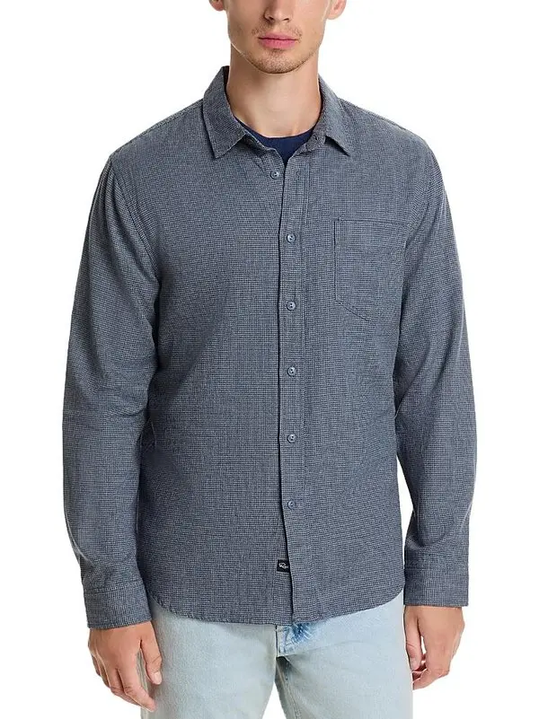 Rails Wyatt Shirt - Charcoal Navy Houndstooth