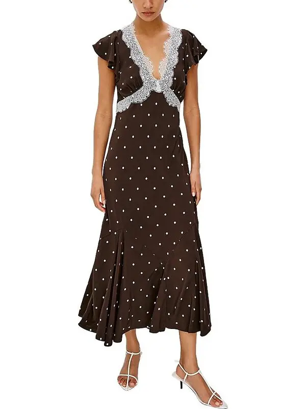 Rails Mattia Polka Dot Dress - Cocoa Polka Dots