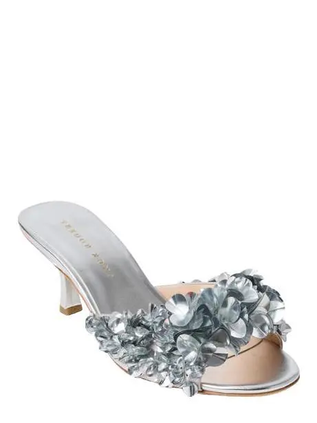 Jack Rogers Crown Slide Sandal - Silver