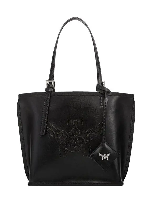 Mcm Himmel Shopper In Mirum - Black