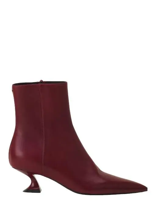 LANVIN Midnight Step Leather Ankle Boots - Bacchus