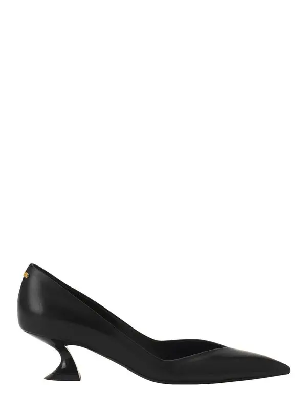 LANVIN Midnight Step Leather Pumps - Black