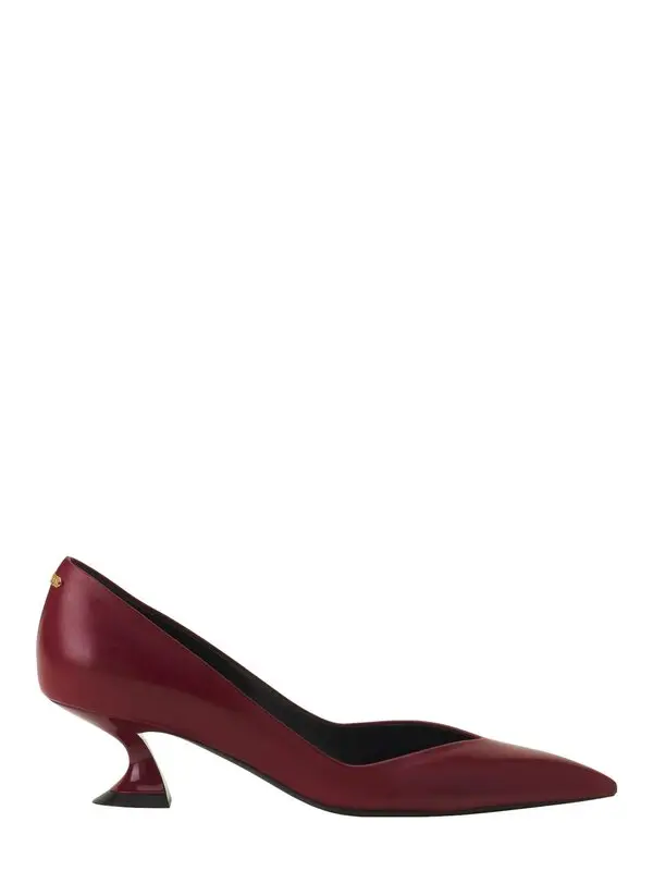 LANVIN Midnight Step Leather Pumps - Brown