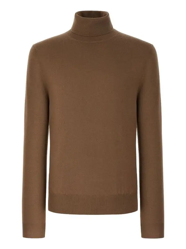 Canali Cashmere Turtleneck - Brown