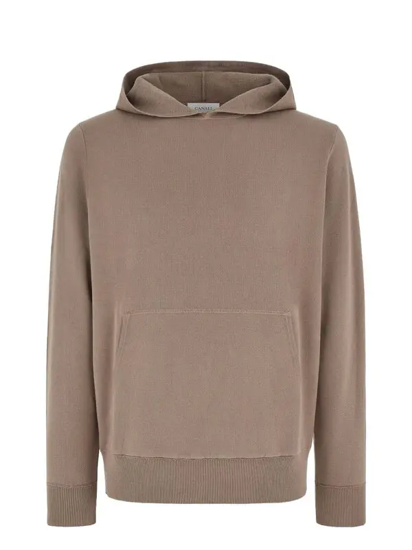 Canali Hooded Sweatshirt - Beige