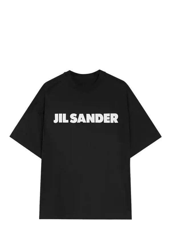 JIL SANDER Logo Printed T-shirt - Black