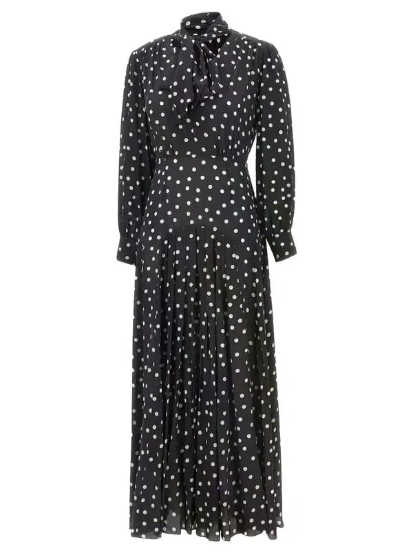Rixo Marigold Polka Dot Midi Dress - Blue