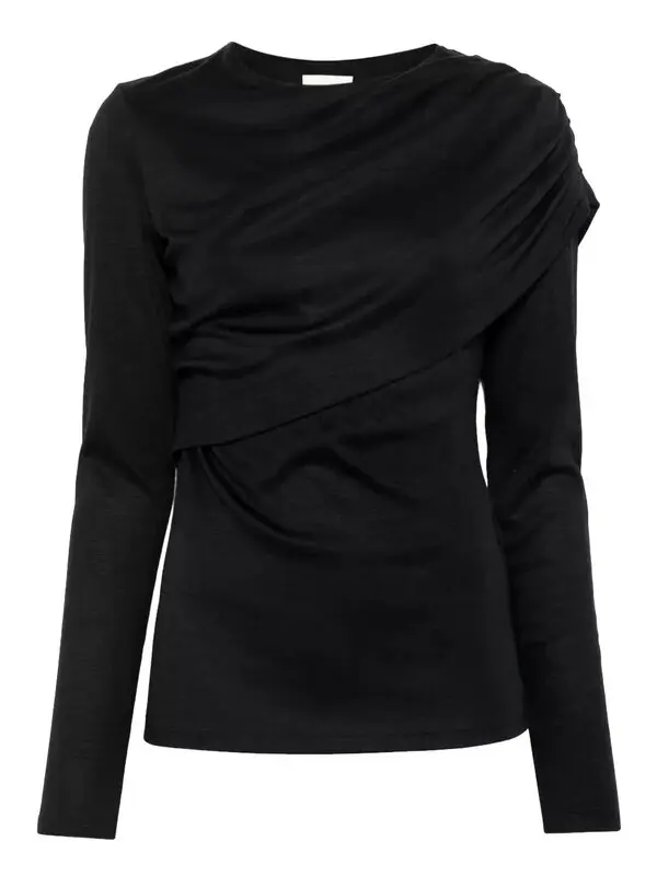 Isabel Marant Asna Long-sleeve Top - Black