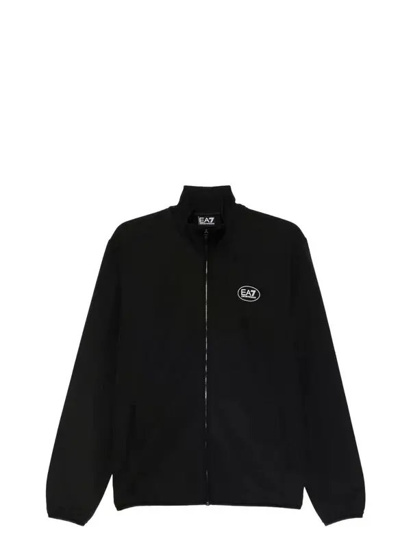 Emporio Armani Logo Zip Sweater - Black