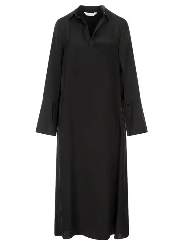 Max Mara Flared Midi Dress - Black
