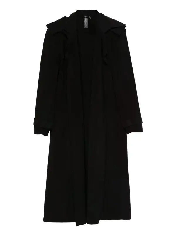 Norma Kamali Belted Coat - Black