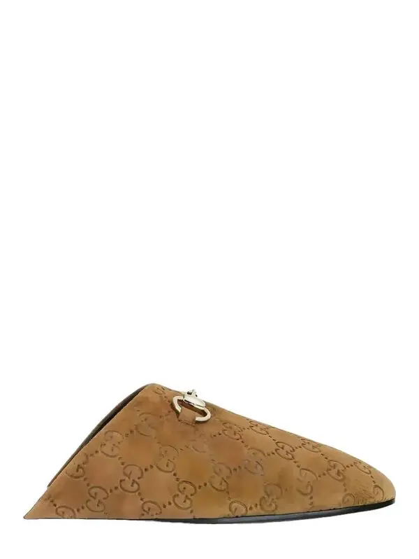 Gucci Horsebit Pattern Sandals - Brown