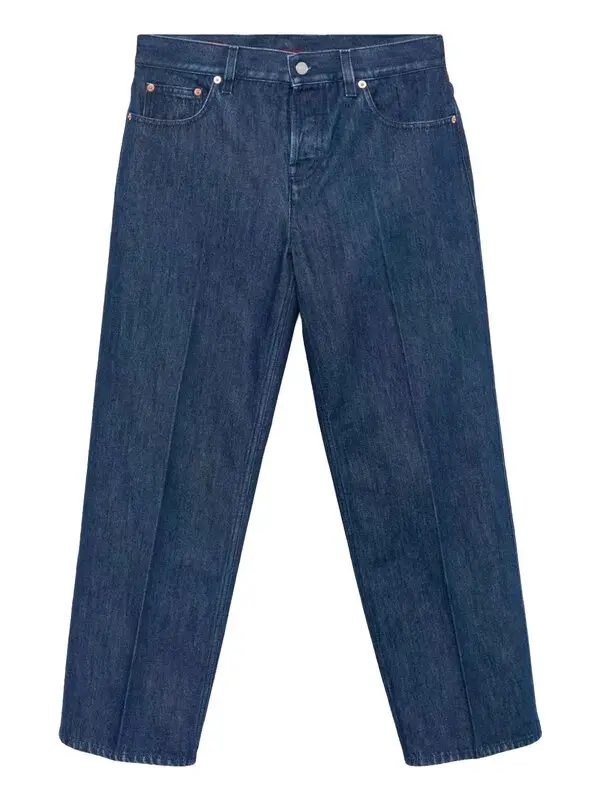 Gucci Pressed-crease Jeans - Blue