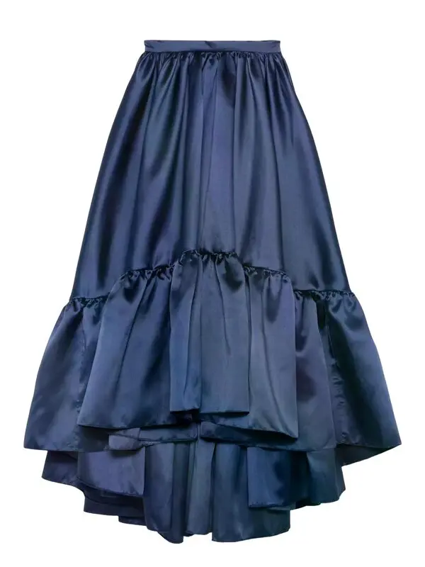 MIAU BY CLARA ROTESCU Ruffled Tiered Skirt - Blue