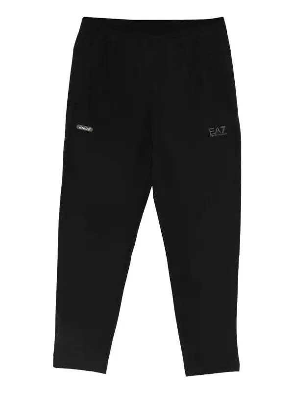 EA7 Logo-print Track Pants - Black