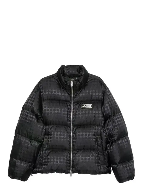 Amiri Jacquard Puffer Jacket - Black