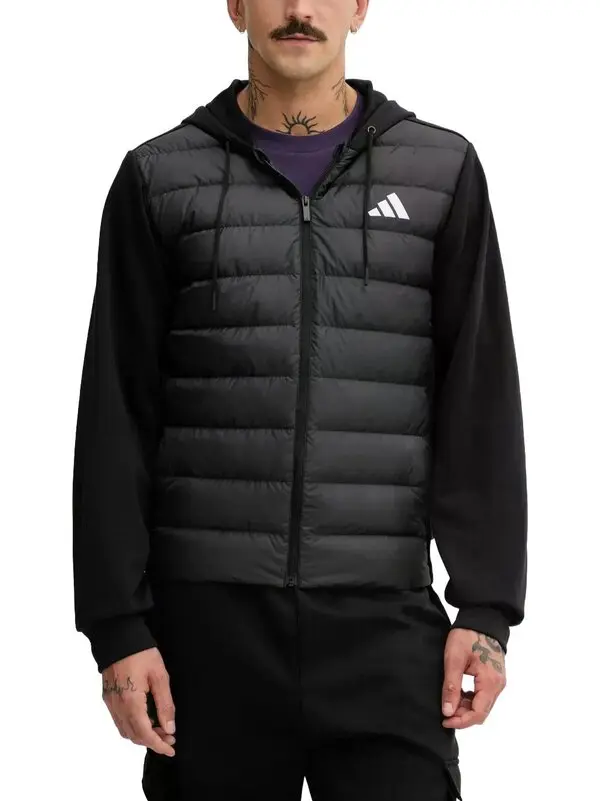 Adidas Hooded Jacket With Logo - Black
