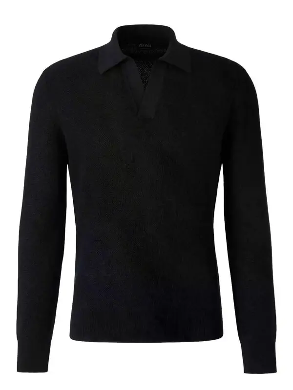 Zegna Cashmere-blend Jumper - Black