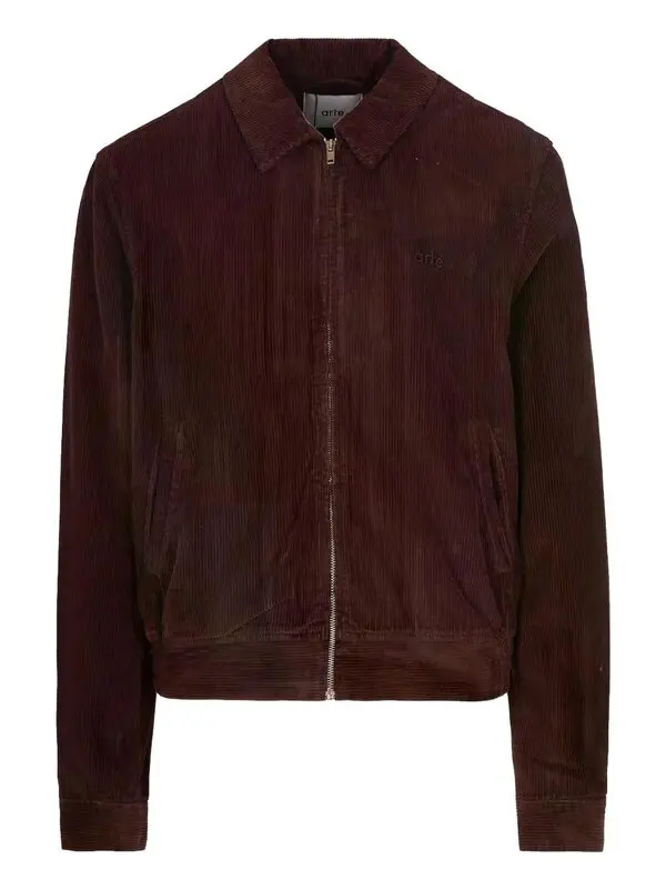 ARTE ANTWERP Corduroy Zip Jacket - Brown