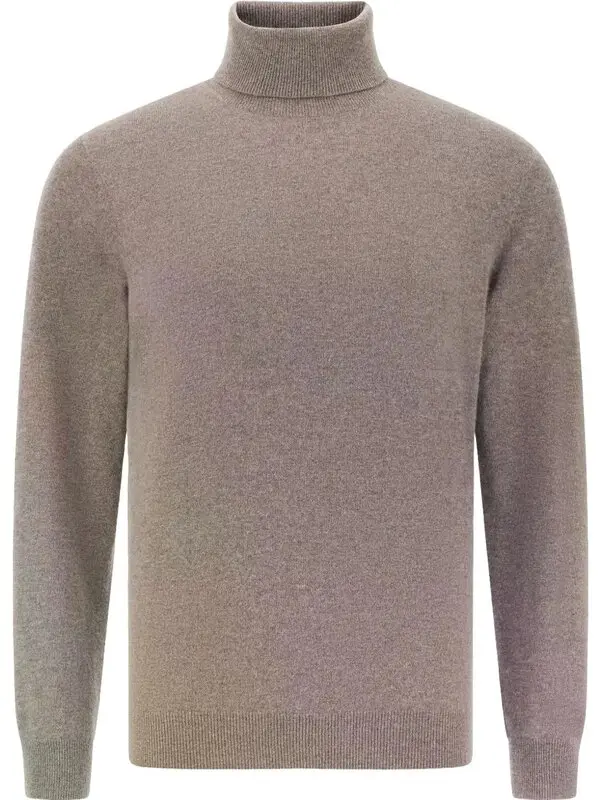 Boggi Milano Roll-neck Cashmere Sweater - Brown