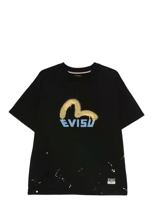 EVISU Printed T-shirt - Black