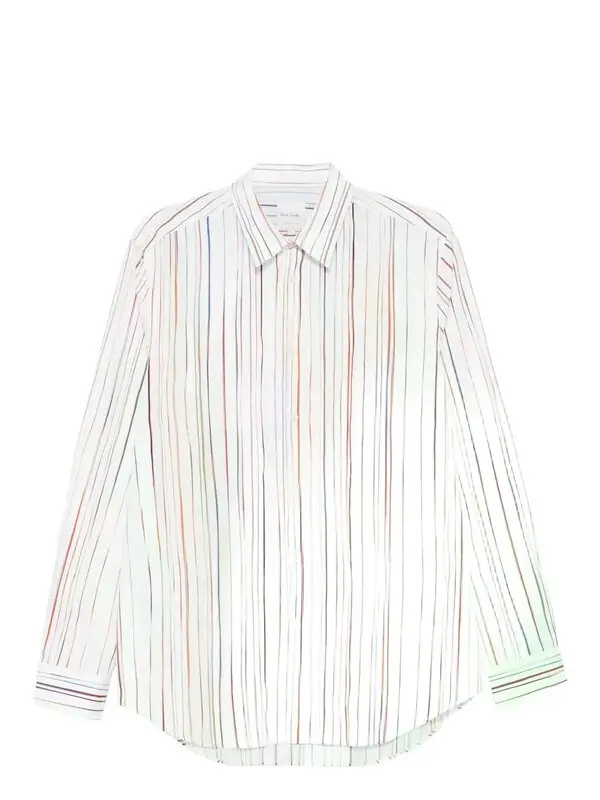 Paul Smith Signature Pinstripe Cotton Shirt - White