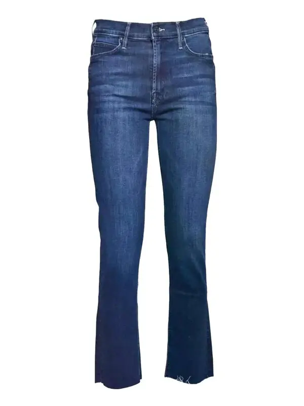 MOTHER Frayed Hem Jeans - Blue