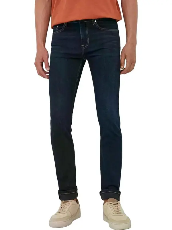 Karl Lagerfeld Logo Patch Jeans - Blue