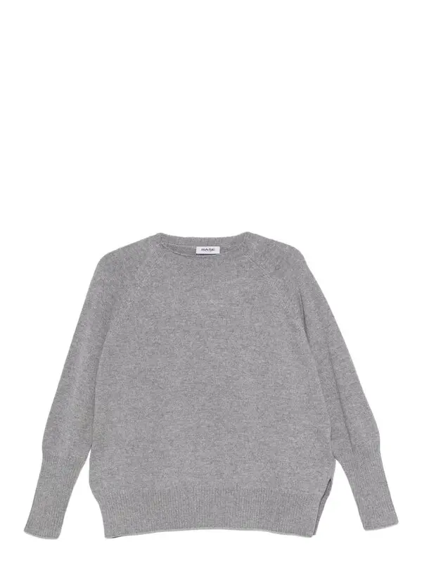 BASE Raglan-sleeve Sweater - Grey