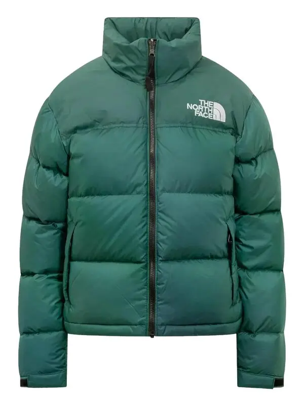 The North Face Puffer Jacket With Logo Detail - Green