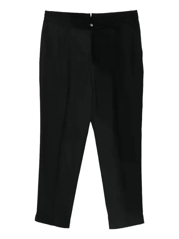 LUIGI BIANCHI MANTOVA Pleat-detail Trousers - Black