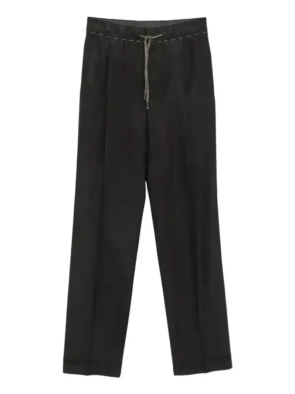 MAISON MARGIELA Drawstring-waist Trousers - Brown