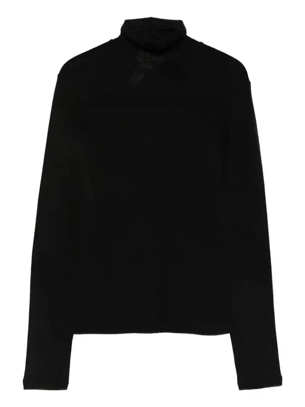 FORTE_FORTE Fine-knit Jumper - Black