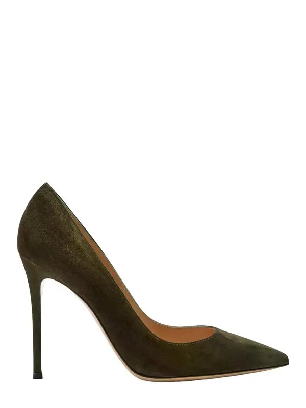 GIANVITO ROSSI 105mm Suede Pumps - Green