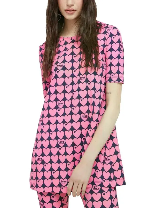 Moschino Heart-print T-shirt - Pink