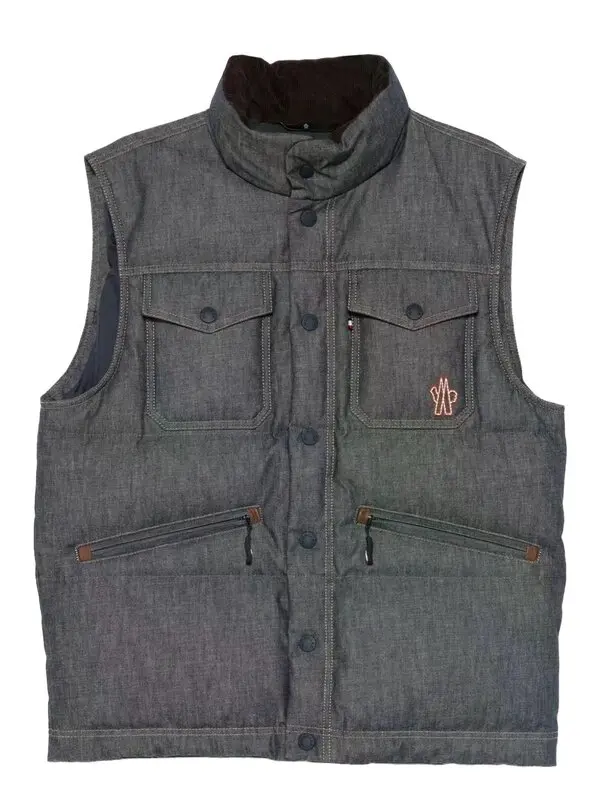 Moncler Chest-pocket Padded Gilet - Blue