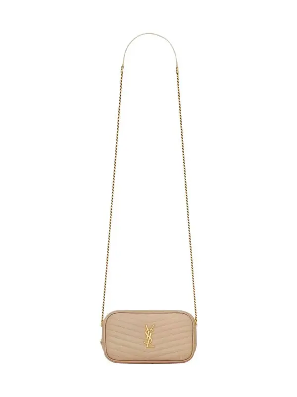 Saint Laurent Quilted Mini Bag - Neutrals