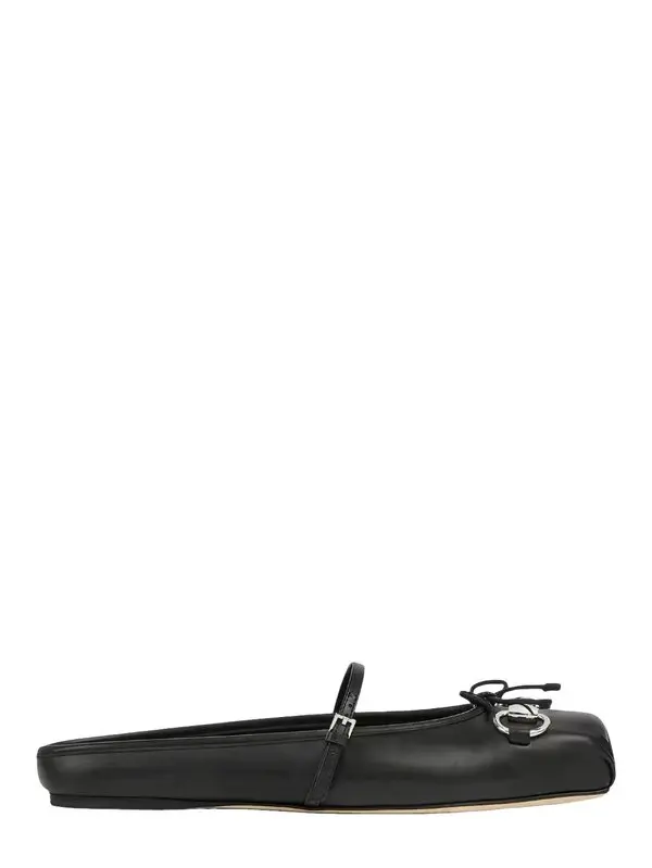 Gucci Horsebit Detail Ballet Flats - Black
