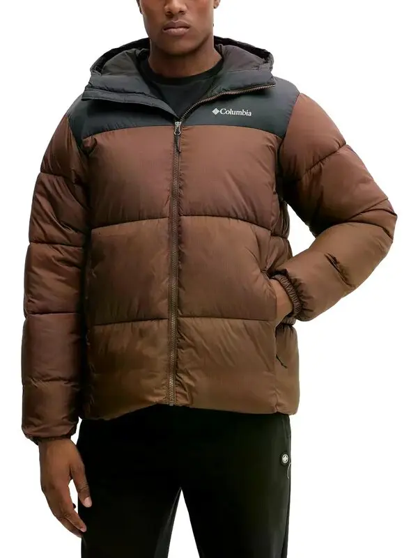 Columbia Puffect Hooded Padded Jacket - Brown