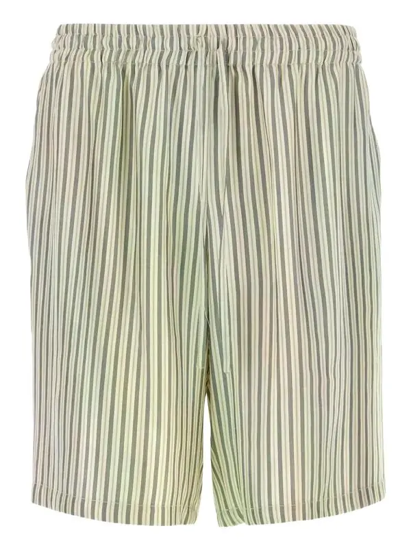 Le Kasha Striped Pattern Shorts - Blue