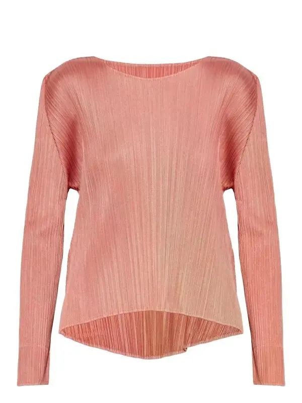 Issey Miyake Plissé T-shirt - Pink